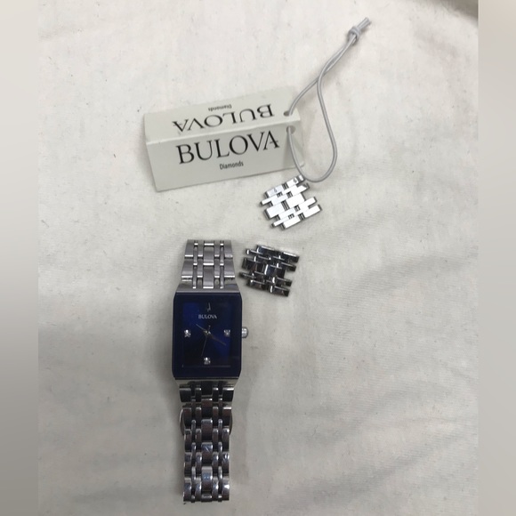 Bulova | Accessories | Mens New Bulova Diamond Accent Watch With ...